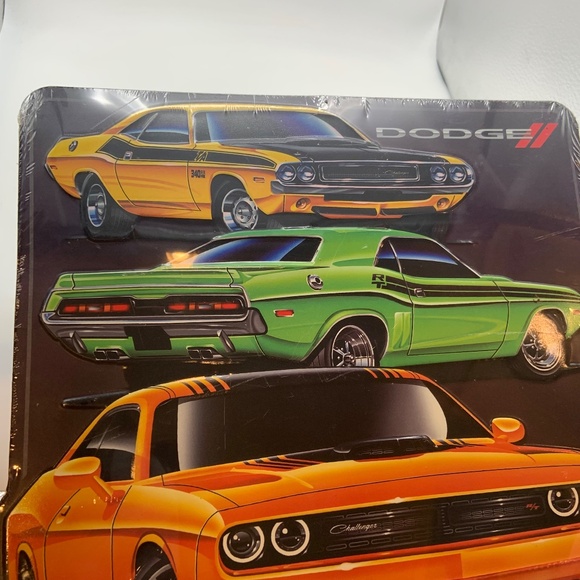 Dodge | Wall Decor | Dodge Challenger Muscle Car Line Up Embossed Metal ...